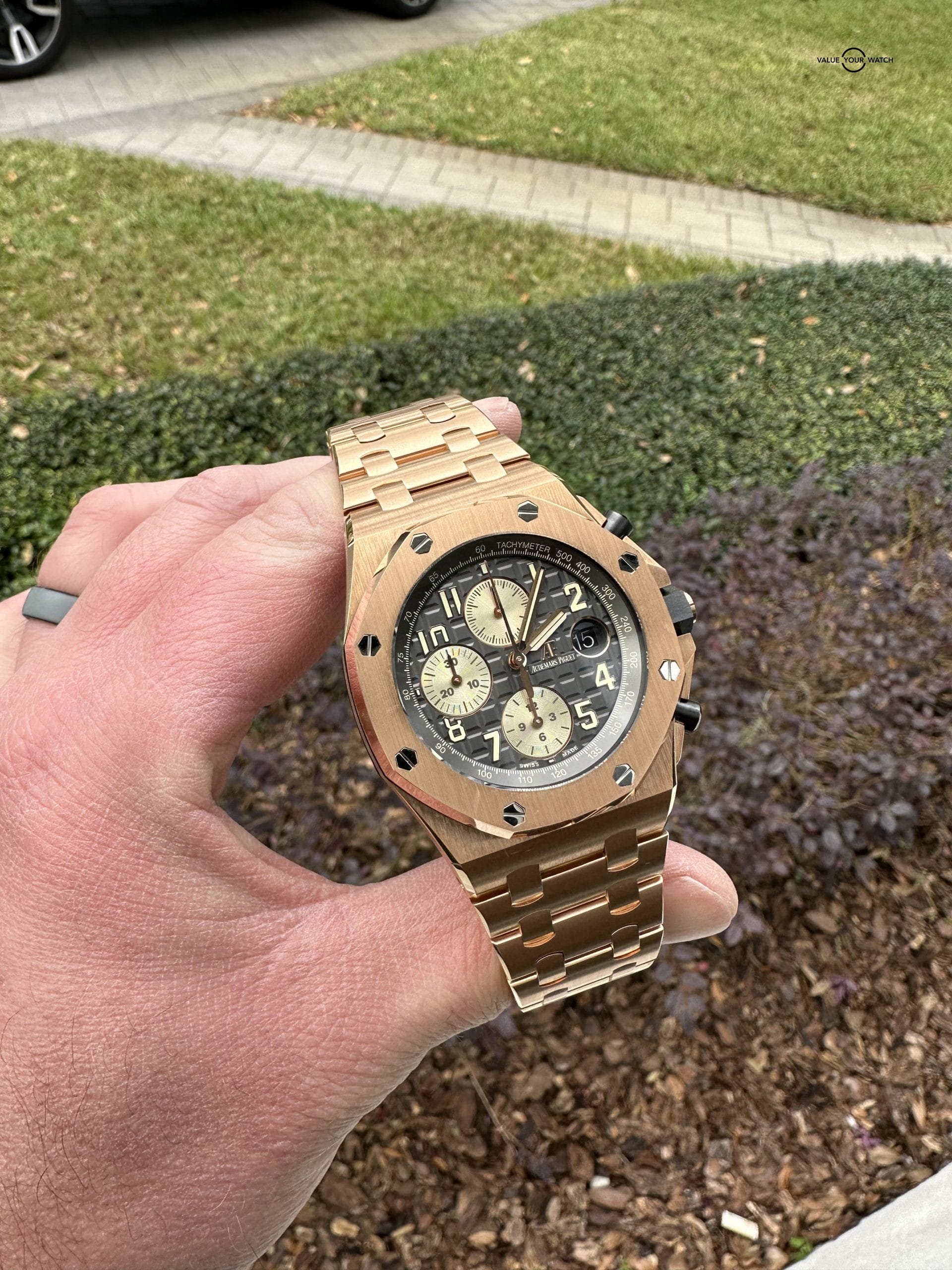 Audemars Piguet Royal Oak Offshore “Brick” Rose Gold 42mm Grey ...