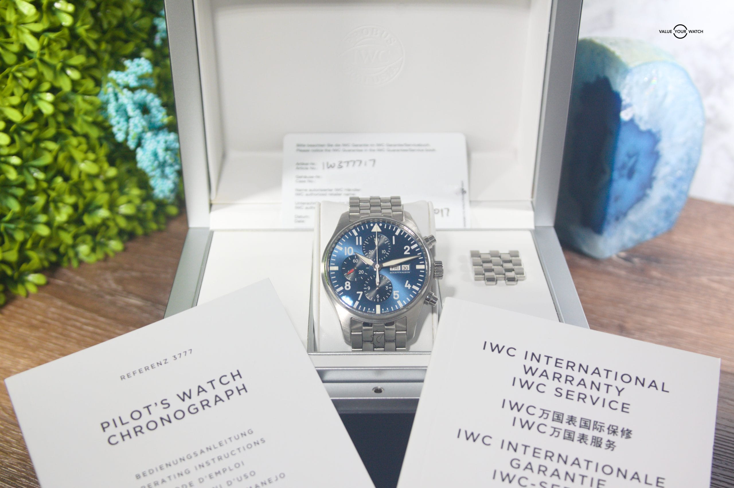 IWC Pilot Le Petit Prince IW377717 43mm Chronograph Stainless Steel ...