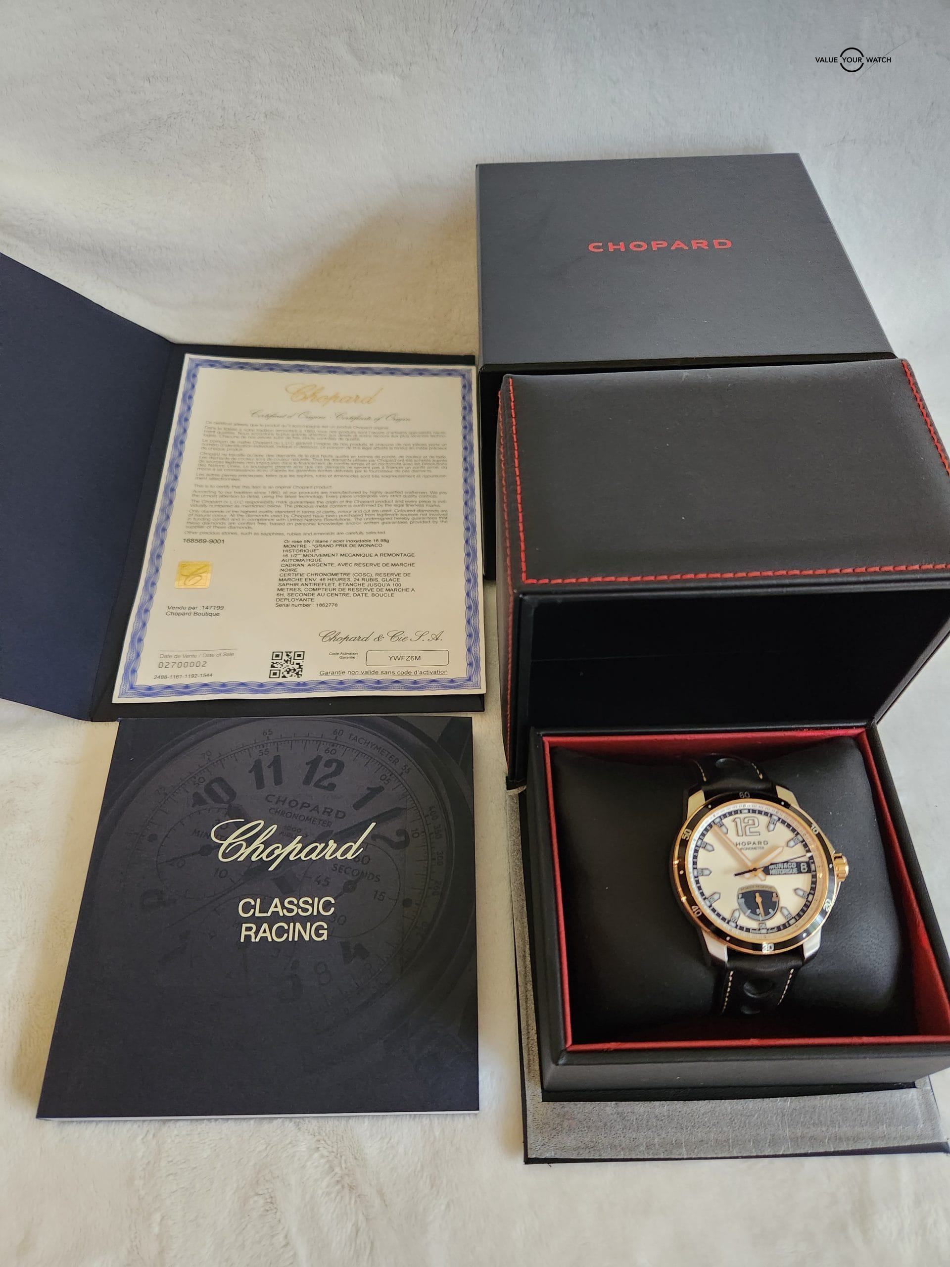 Chopard Grand Prix de Monaco Historique Titanium/Rose Gold Men's Watch ...