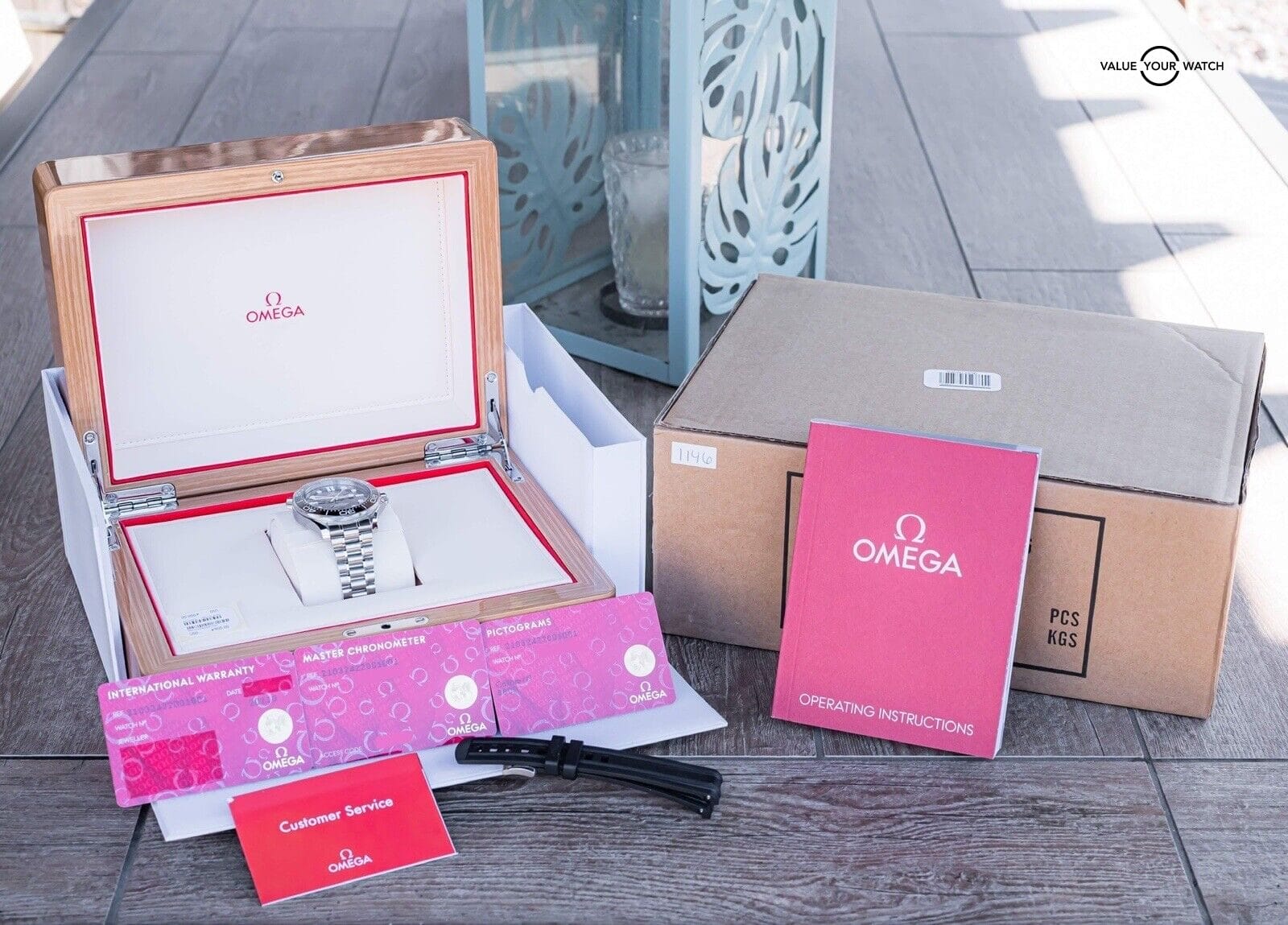 Omega Seamaster 300M Diver Black Dial Complete Boxes Papers 210.32.42 ...