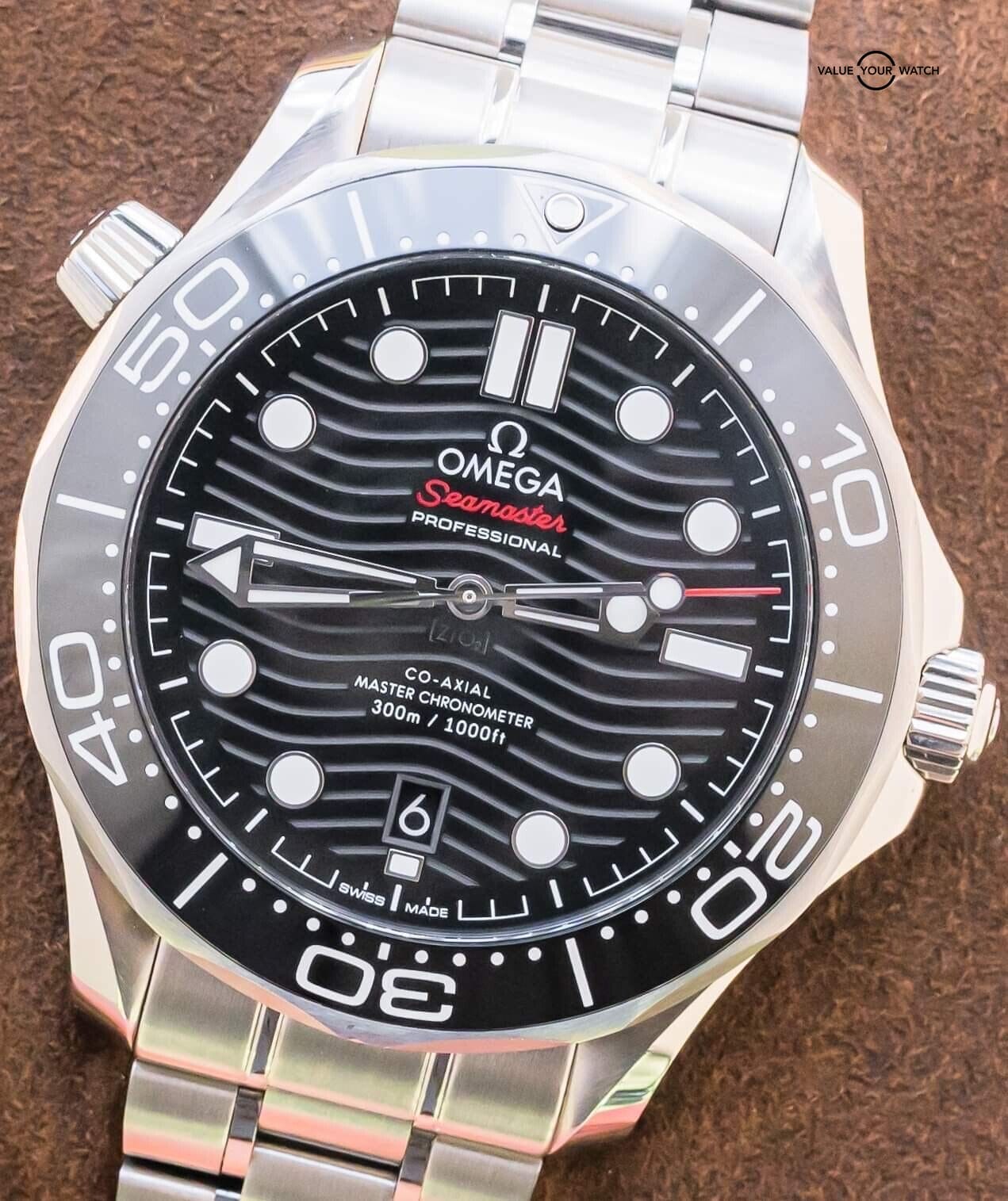 Omega Seamaster 300M Diver Black Dial Complete Boxes Papers 210.32.42 ...