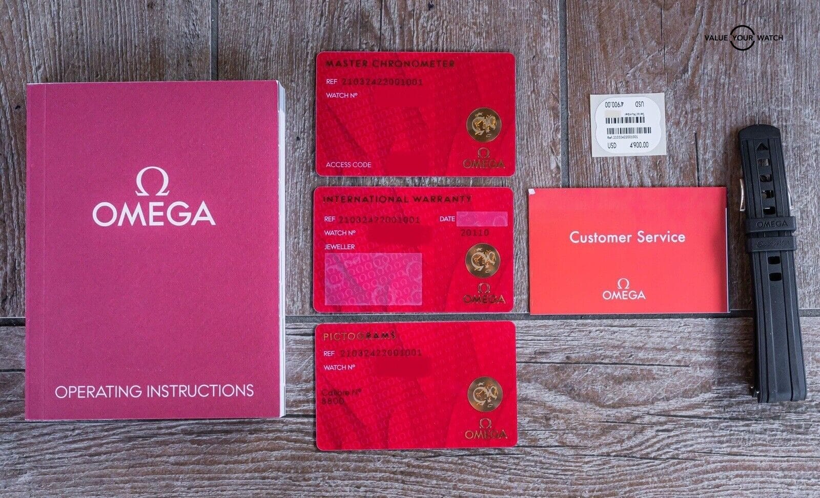 Omega Seamaster 300M Diver Black Dial Complete Boxes Papers 210.32.42 ...