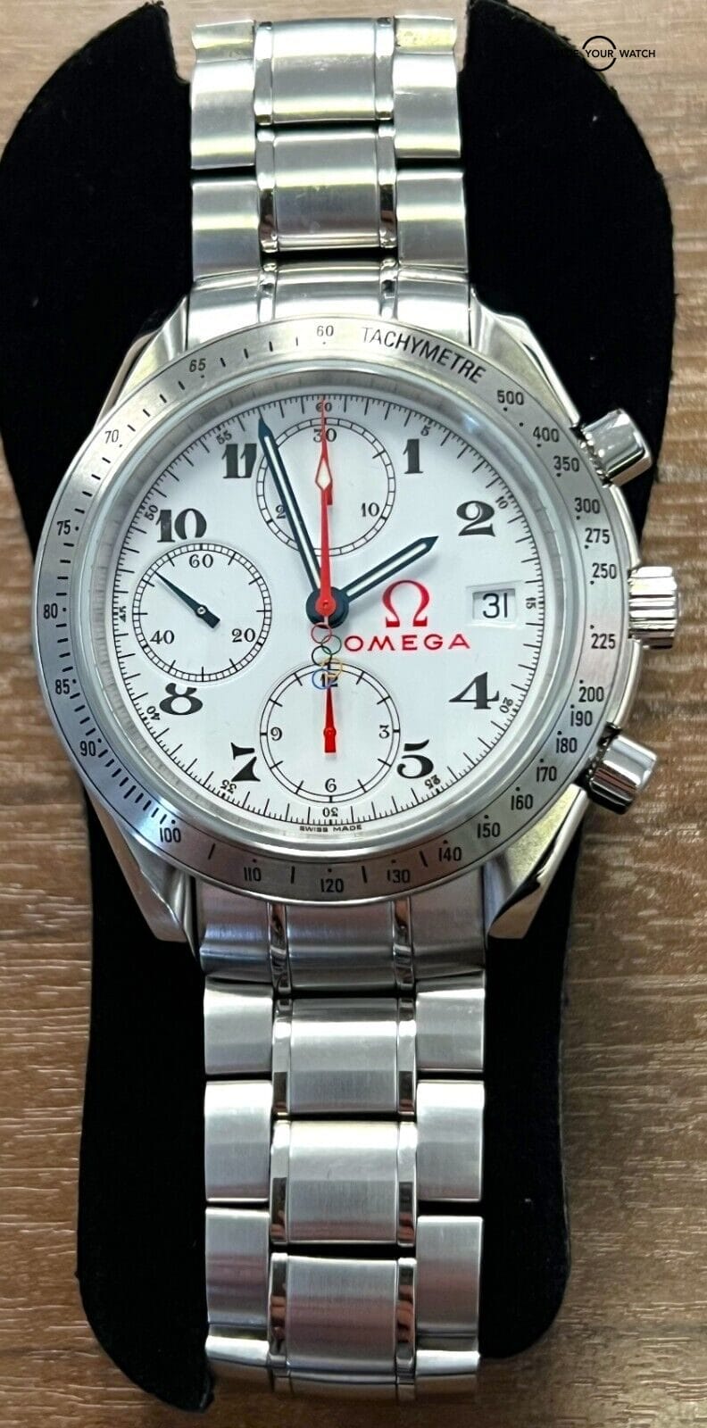 Omega Speedmaster Date Olympic Games 323.10.40.40.04.00 BOXES/PAPERS ...