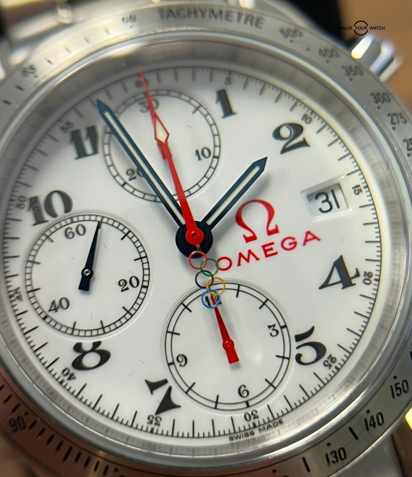 Omega Speedmaster Date Olympic Games 323.10.40.40.04.00 BOXES/PAPERS ...