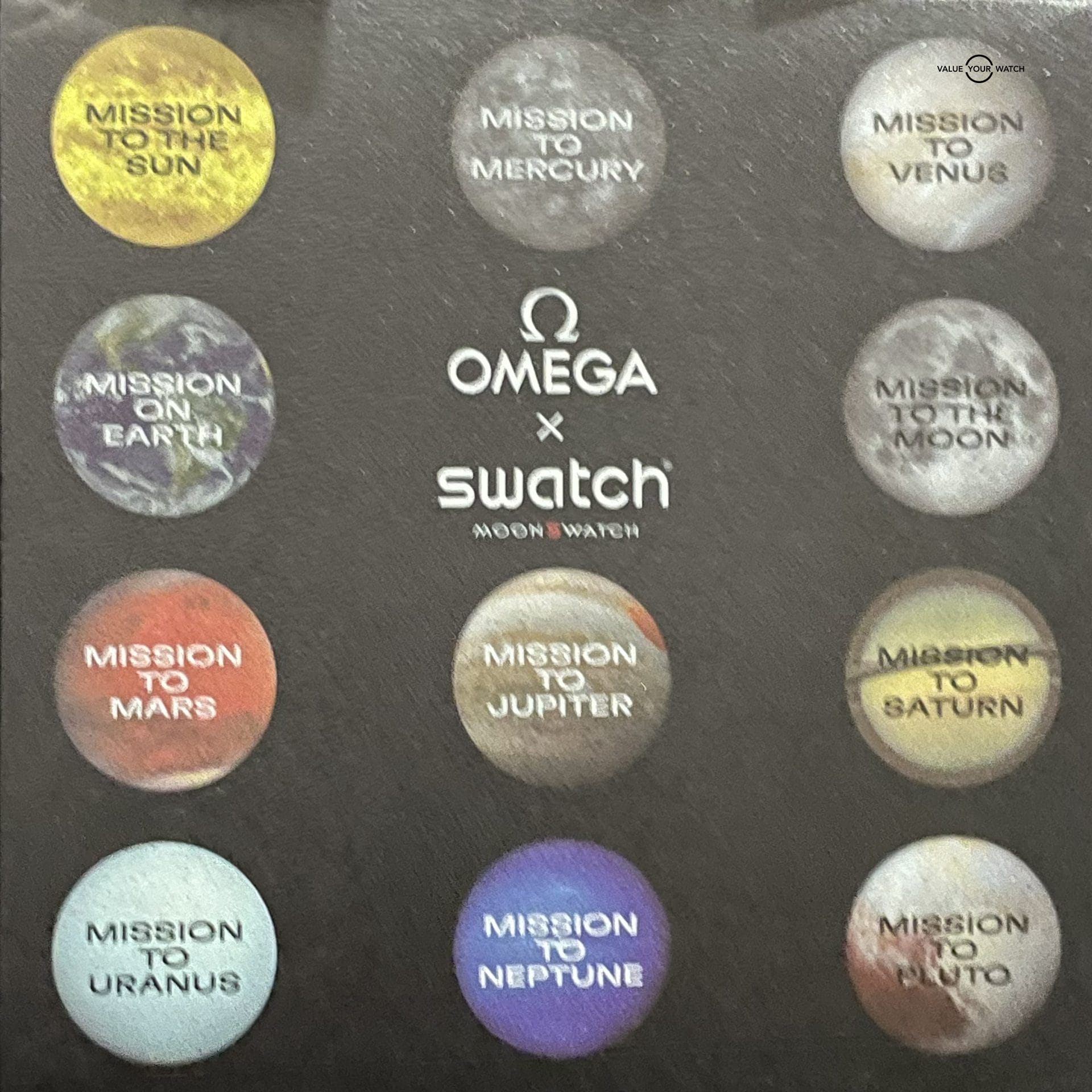 Omega X Swatch MoonSwatch Bioceramic Watch collection (all 11 watches ...