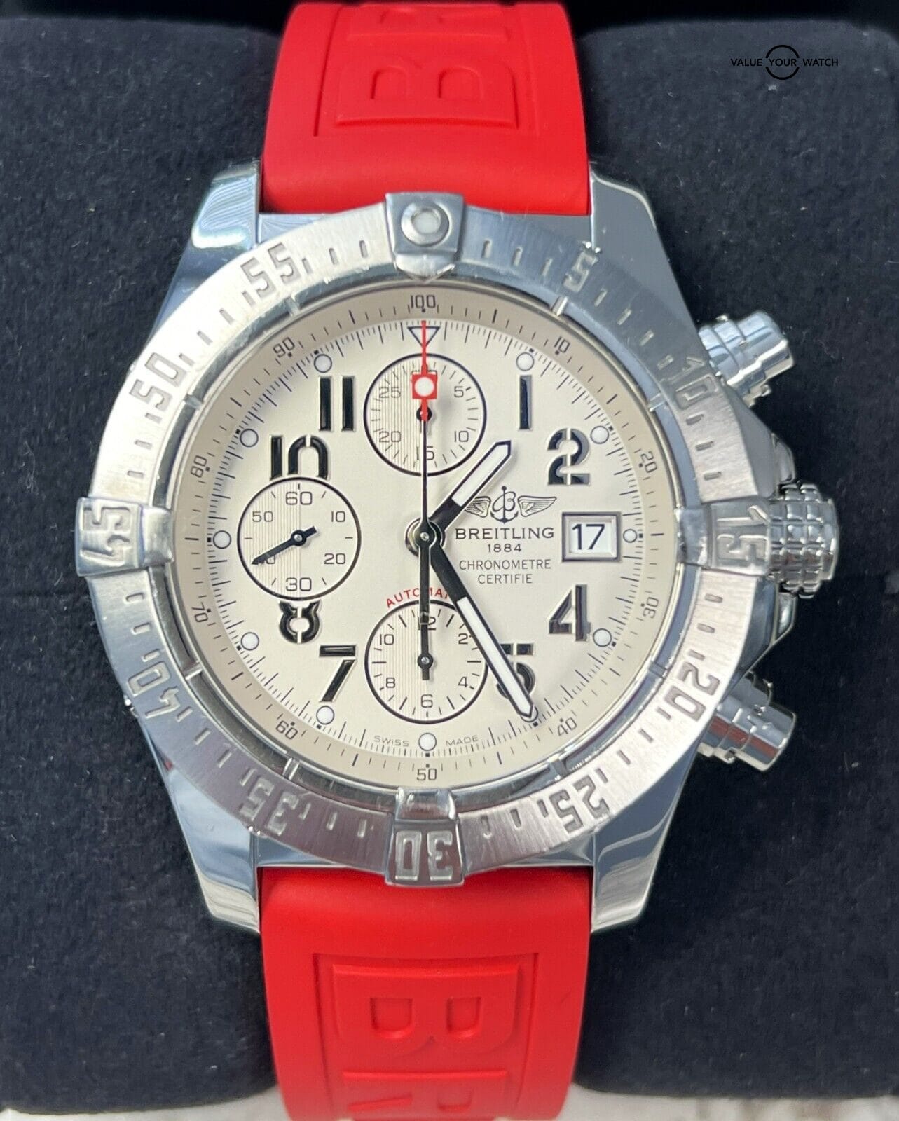 Breitling Avenger Skyland A13380 45mm Silver Dial BOXES/PAPERS! | Value ...