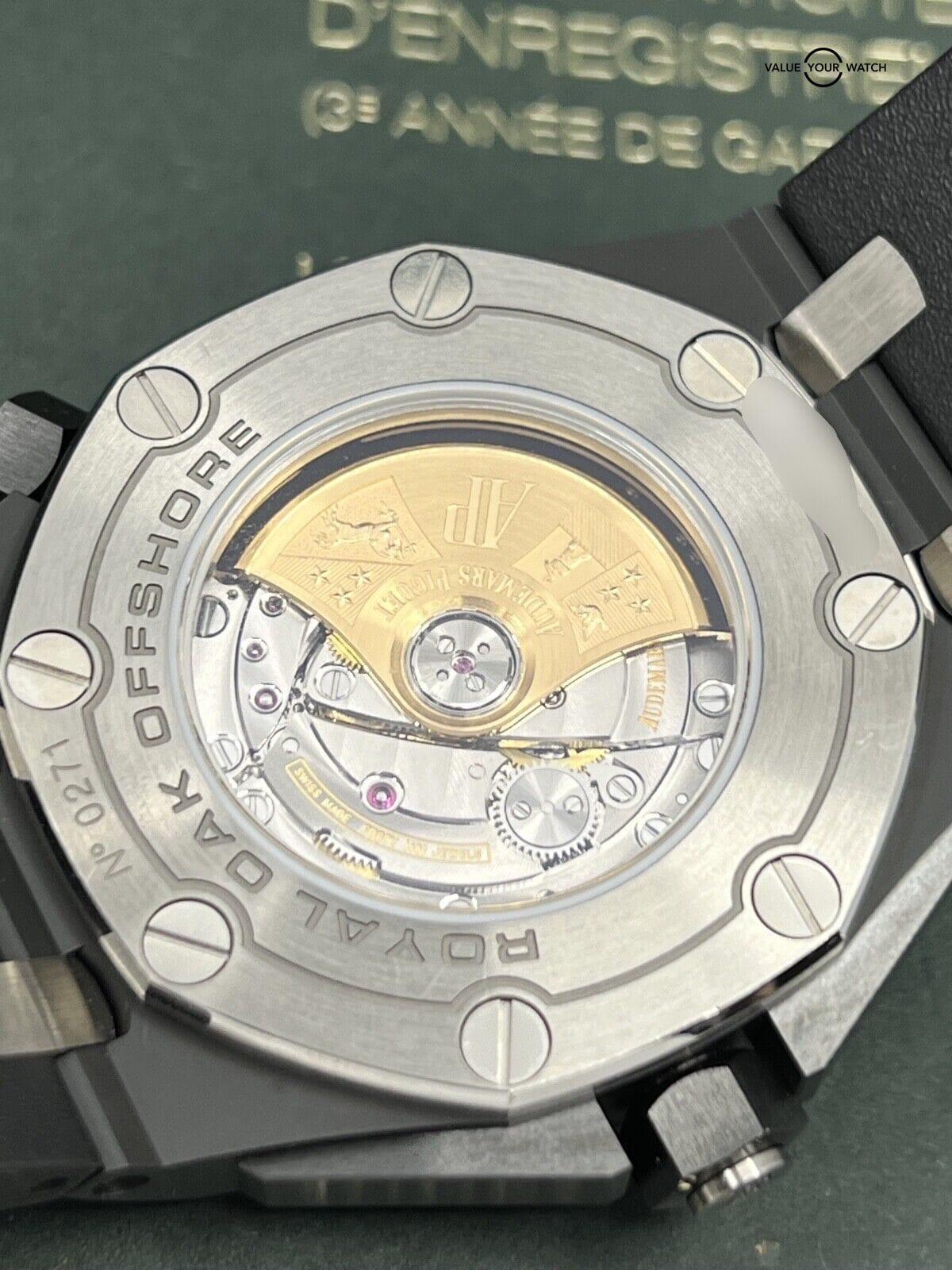 2014 Box Papers AP Audemars Piguet Royal Oak Offshore Black Ceramic ...