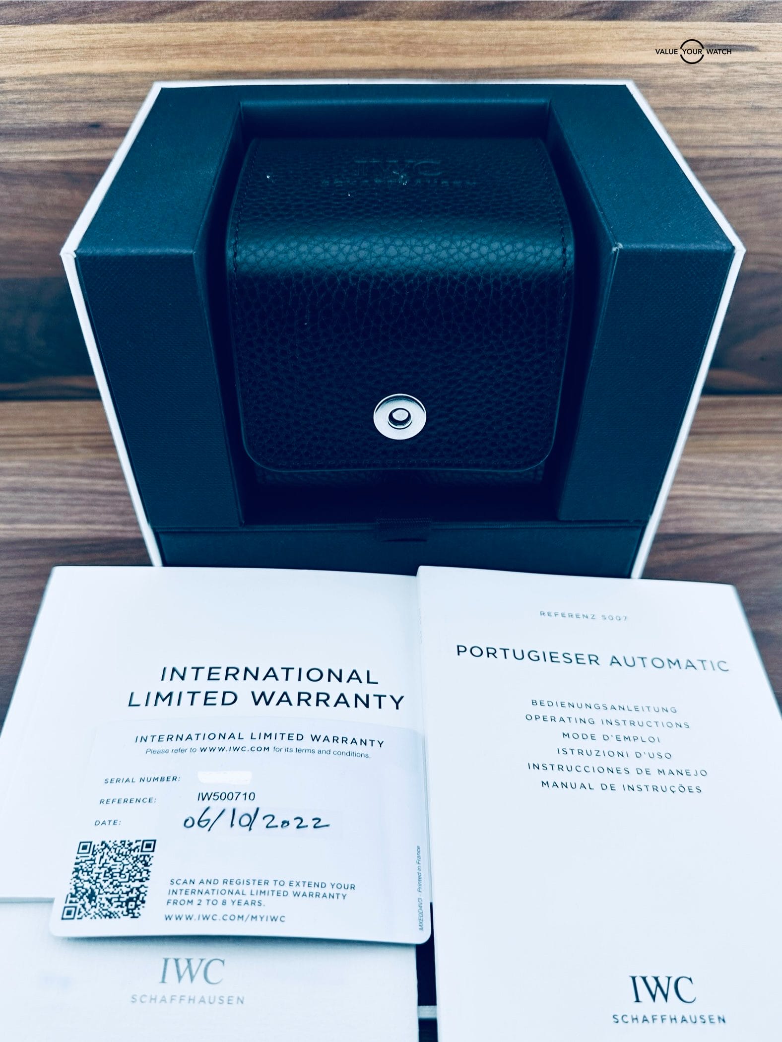 2022 IWC Portugieser Automatic, Blue Dial, Ref. IW500710 with Complete ...