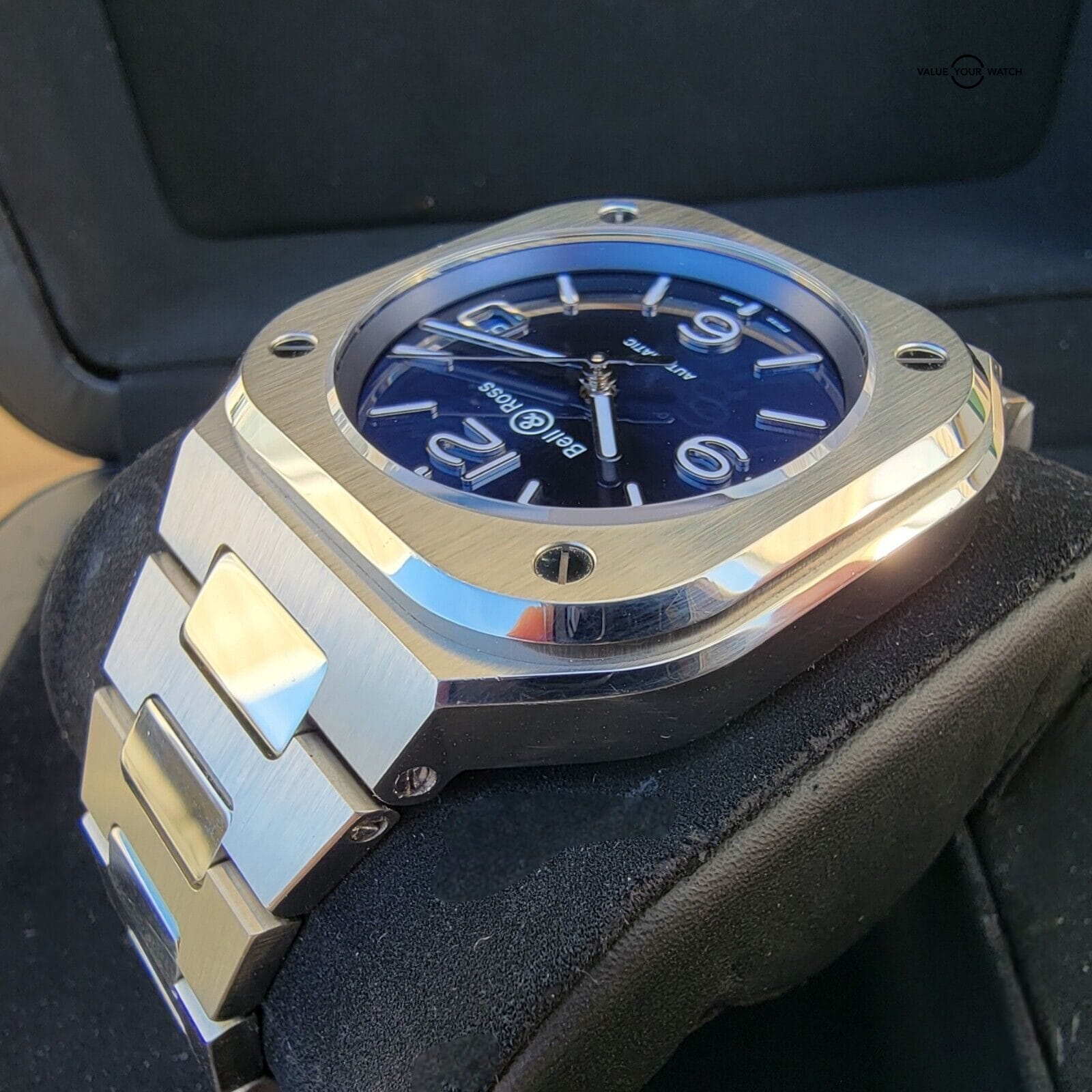 Bell & Ross BR-05 Blue Dial 40mm Automatic Steel BR05 Full Set With ...