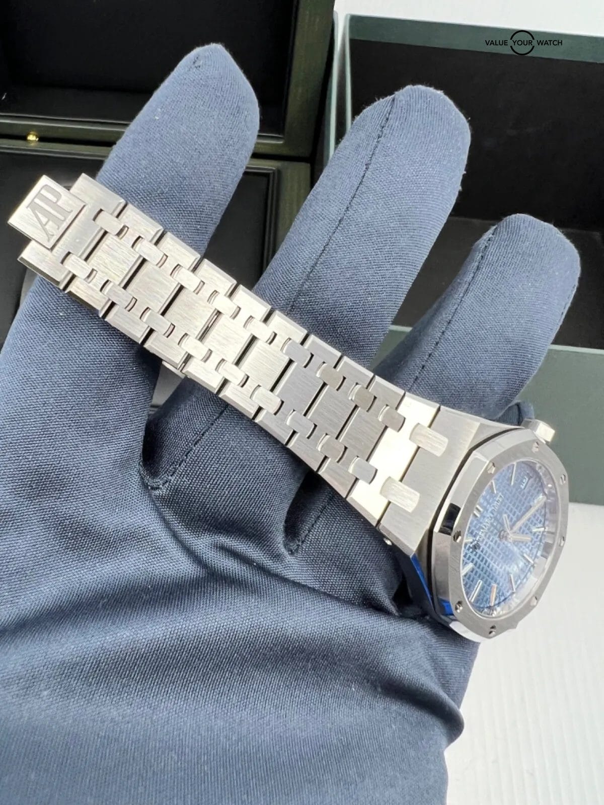 2023 December Unworn Audemars PIGUET ROYAL OAK 15550ST ICE BLUE DIAL ...