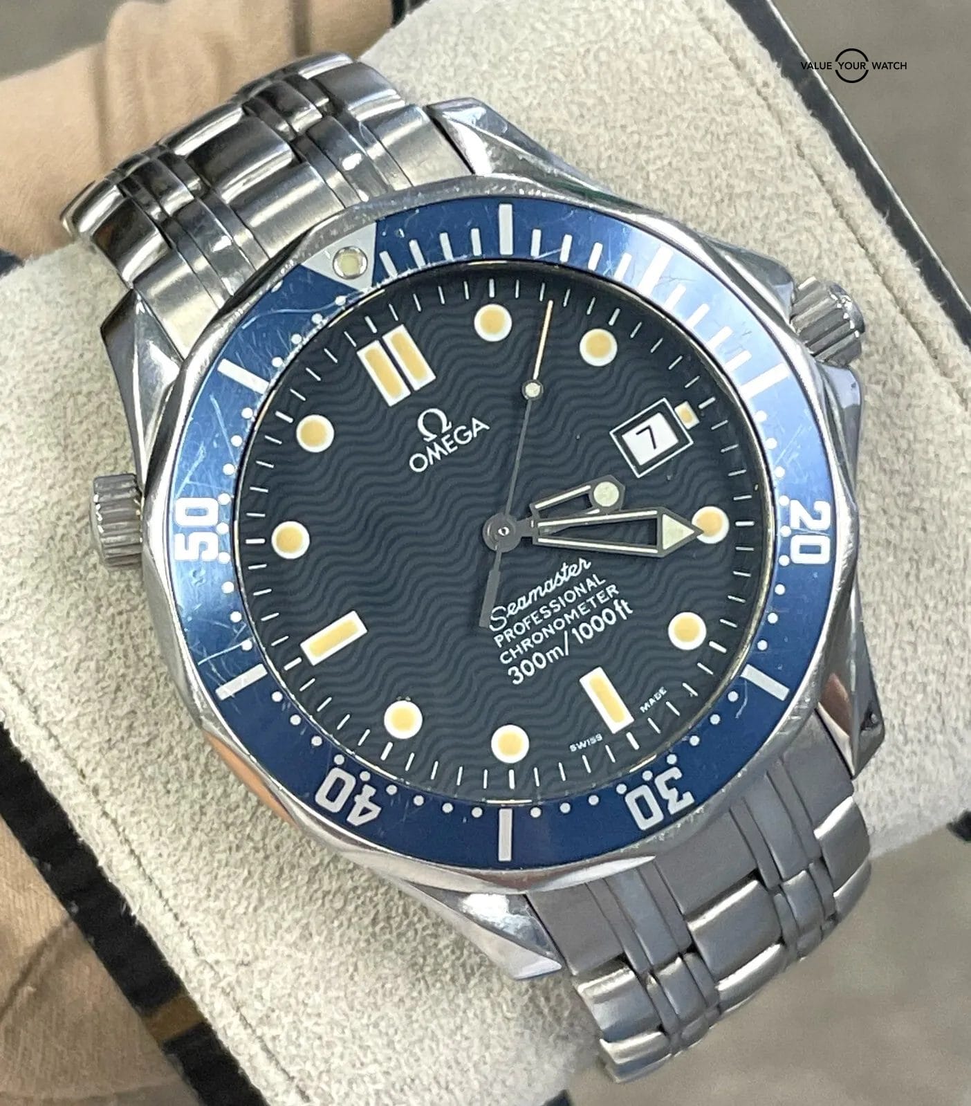 Omega Seamaster 300M Professional Chronometer 2531.80 41mm Blue Dial ...