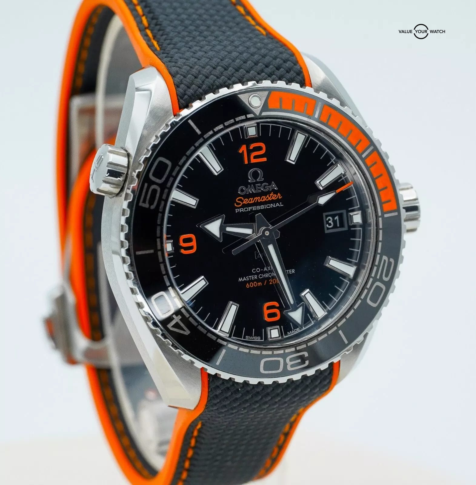 Omega Seamaster Planet Ocean 600M 215.32.44.21.01.001 Black Orange ...