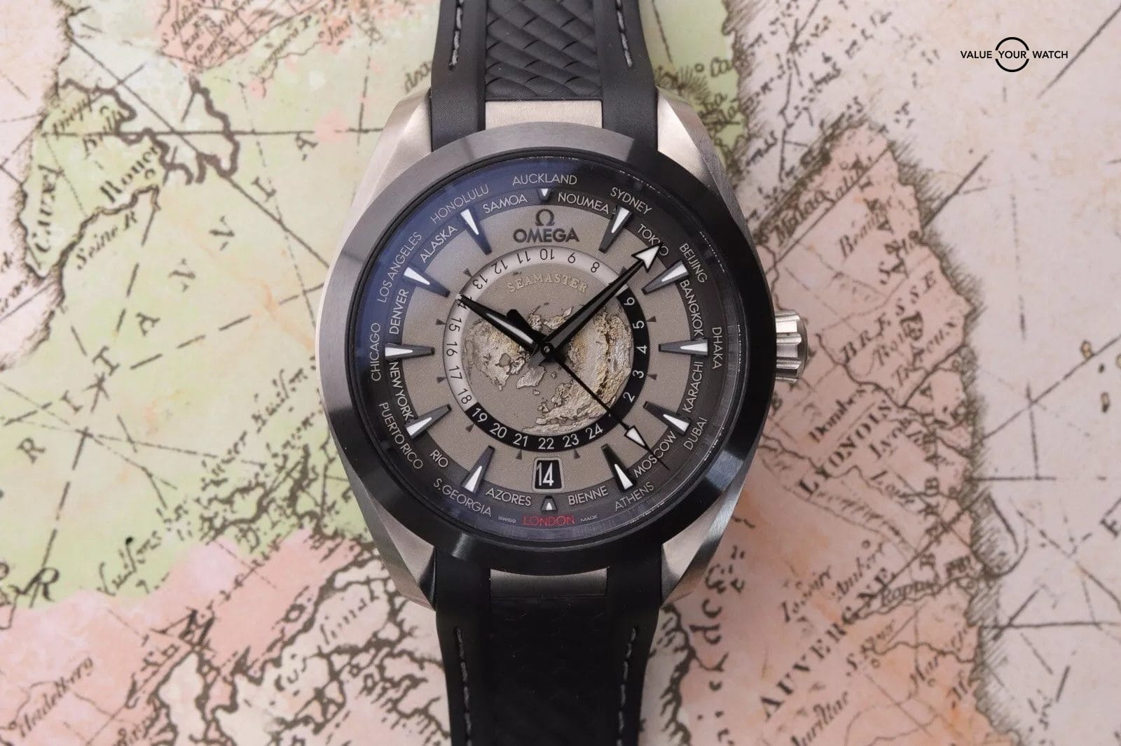 OMEGA Seamaster Aqua Terra World Timer GMT 220.92.43.22.99.001 ...