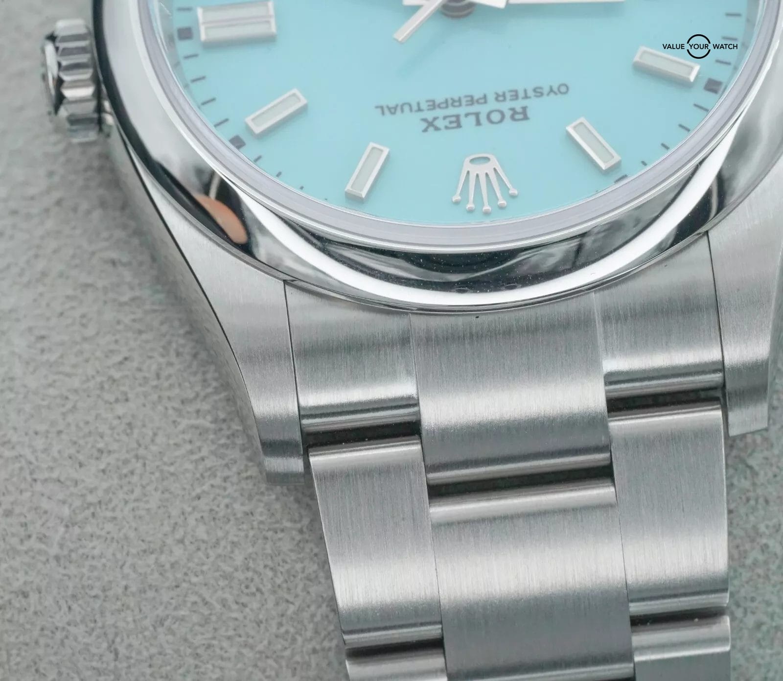 Rolex Oyster Perpetual 36mm Turquoise Blue Dial 126000 | Value Your Watch