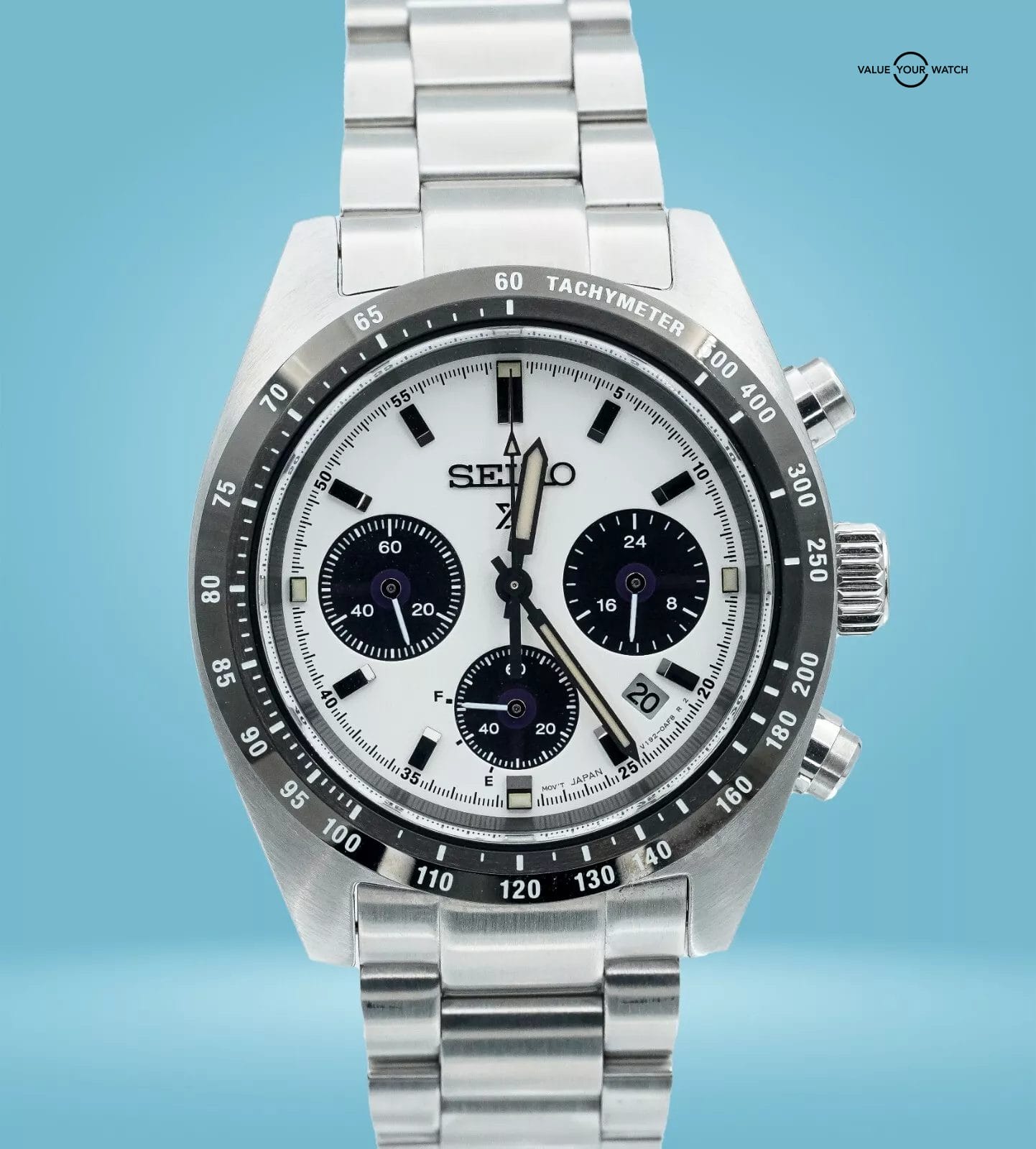 Seiko Prospex Speedtimer Chronograph SSC813 White Dial Stainless Steel | Value Your Watch