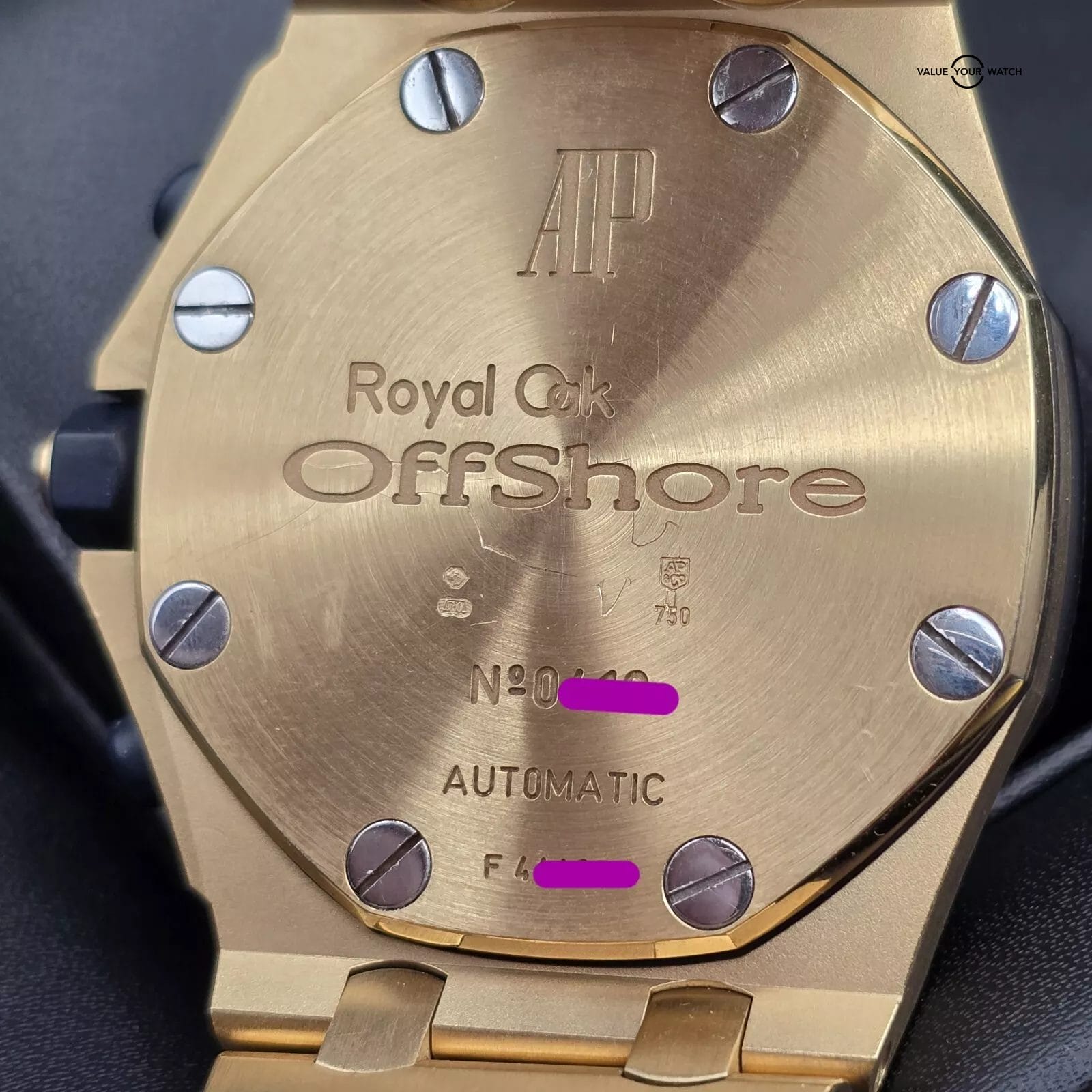 Audemars Piguet Royal Oak Offshore Yellow Gold AP Brick, White Silver ...