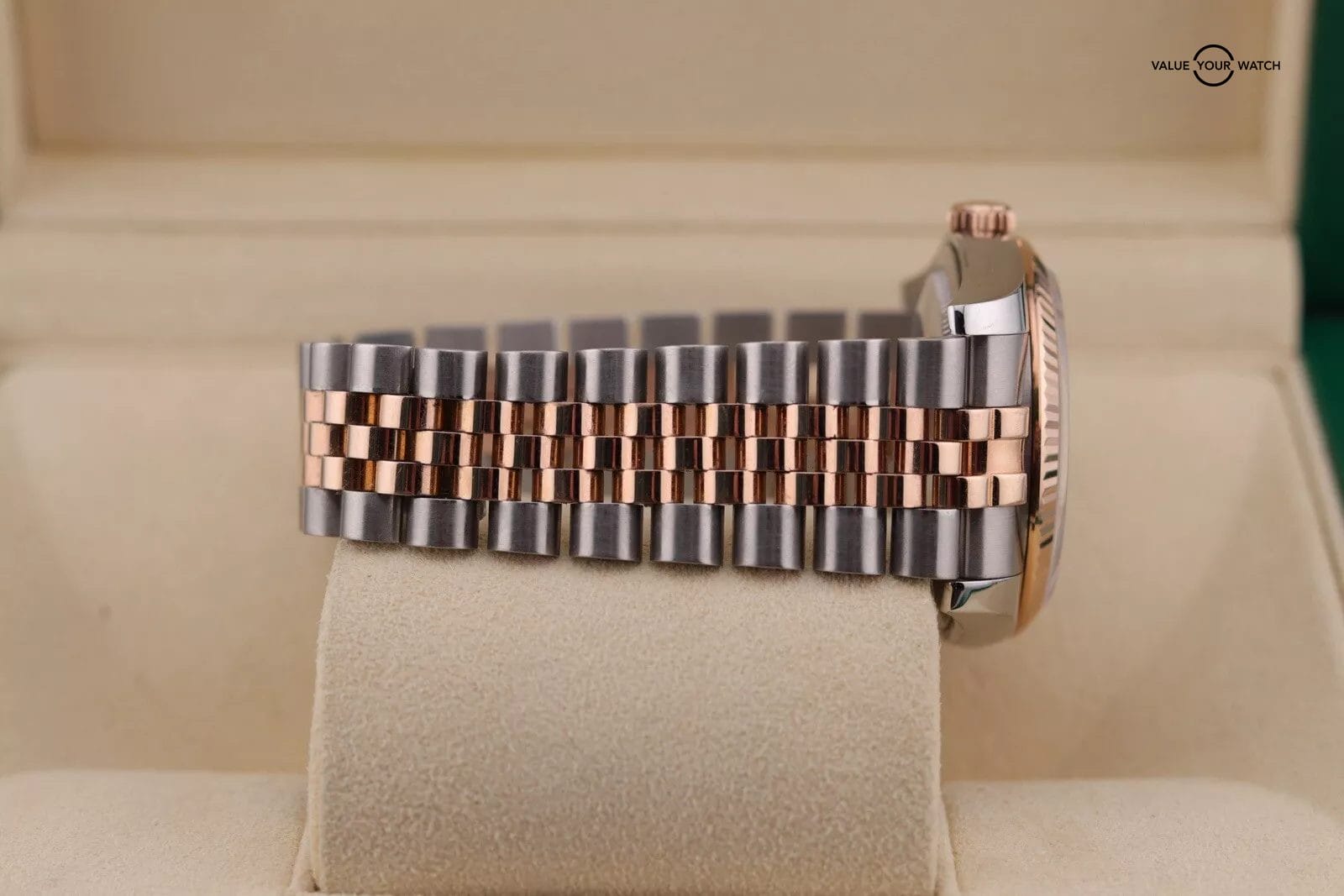 Rolex Datejust 116231 Rose Gold and Silver Jubilee Bracelet with Rose ...
