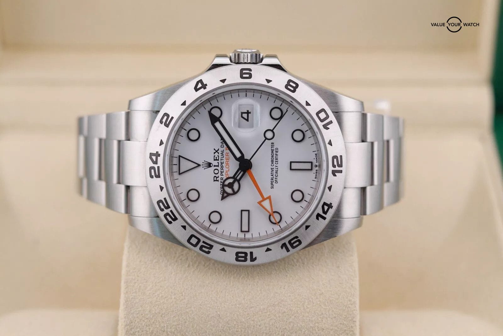 Rolex Explorer 2 II 42mm 226570 White Steel Date Polar Steel | Value ...