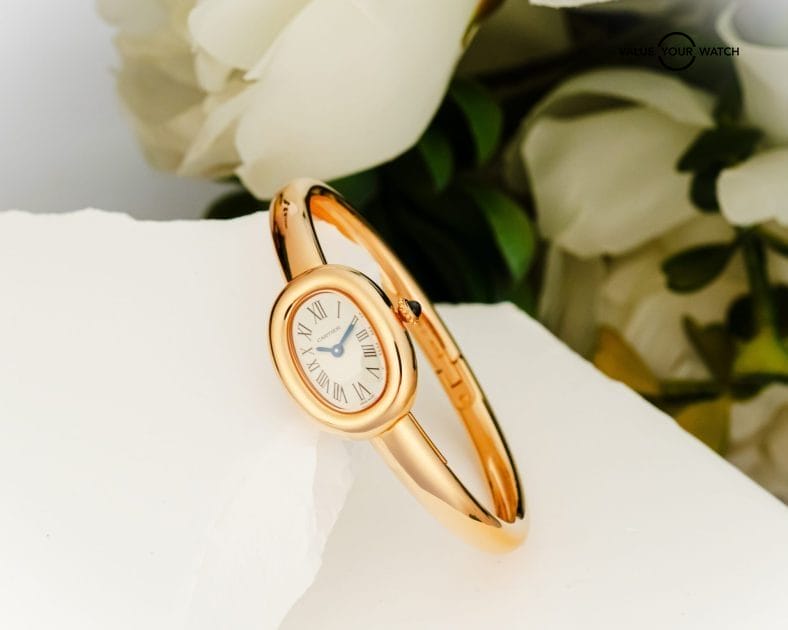 Cartier 18k Rose Gold Baignoire Size 15 Ladies Watch – BOX & PAPERS ...