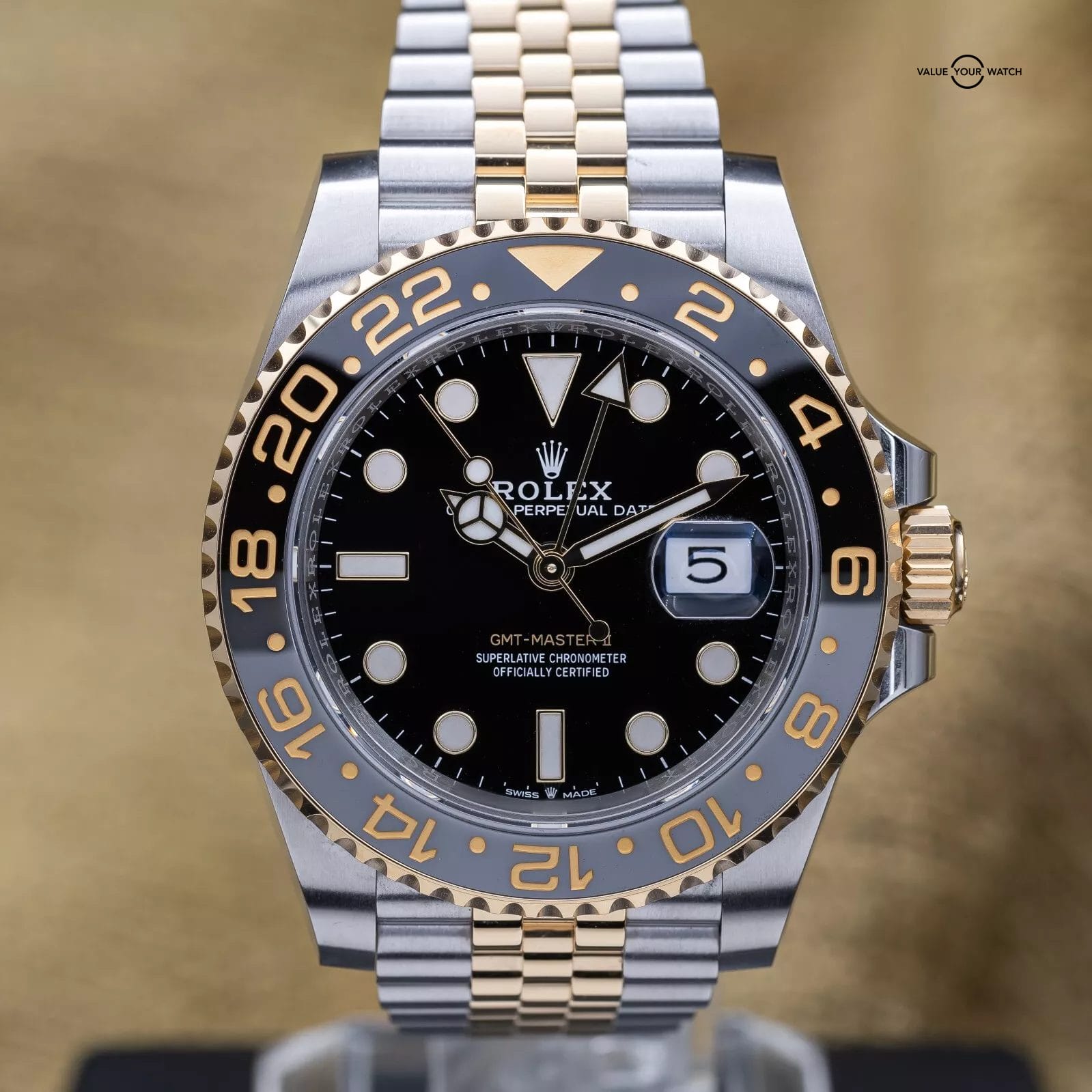 NEW 2024 Rolex GMT-Master II 40 Two-Tone Yellow Gold 126713GRNR ...