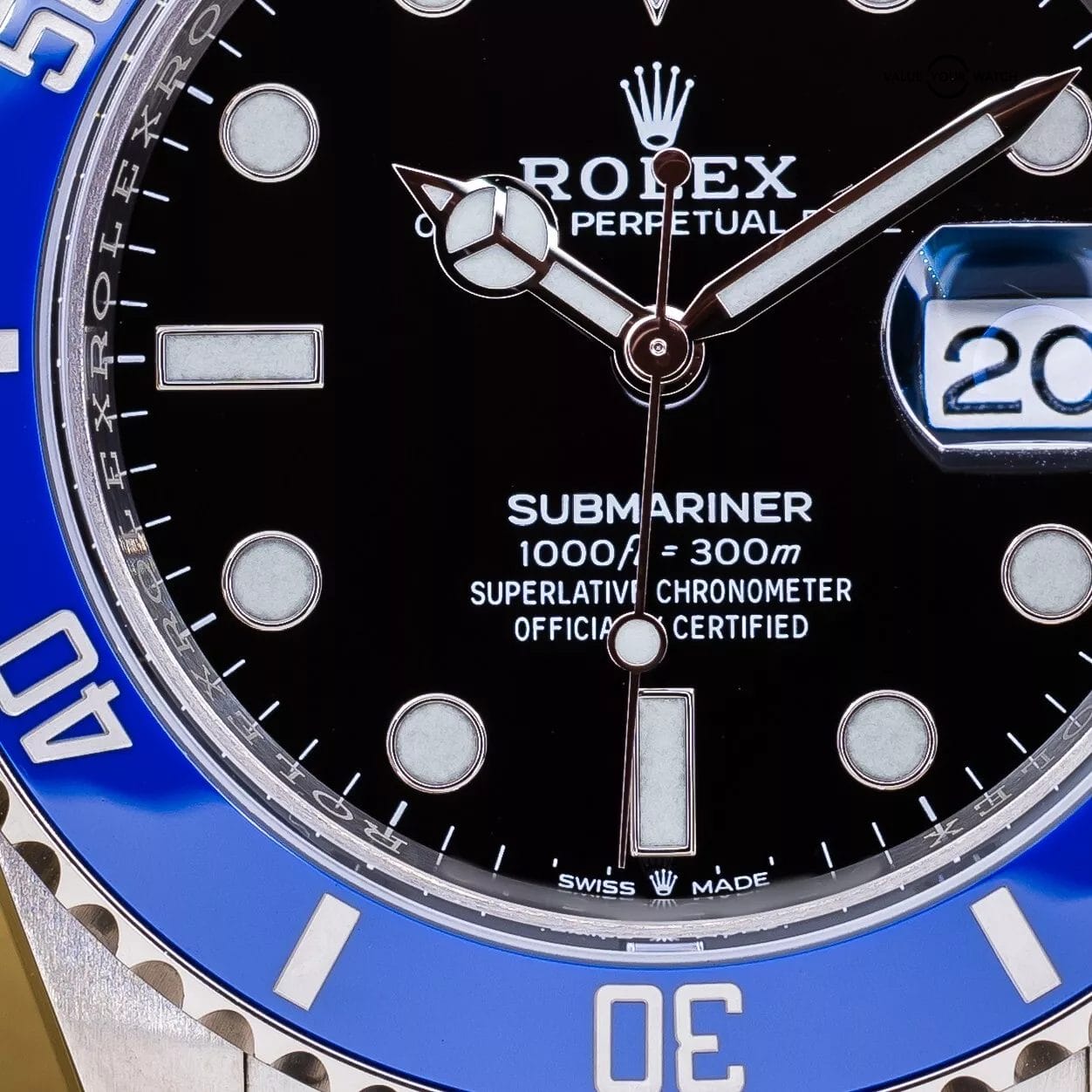 Rolex Submariner Date Cookie Monster 18K White Gold 41mm Blue 126619LB ...