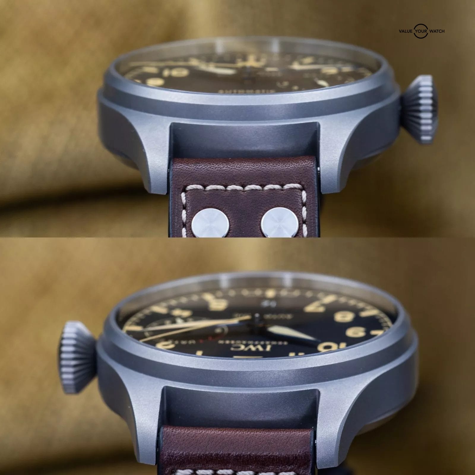 IWC Big Pilot Watch Heritage Titanium 46mm 7 Day Black IW501004 2022 ...