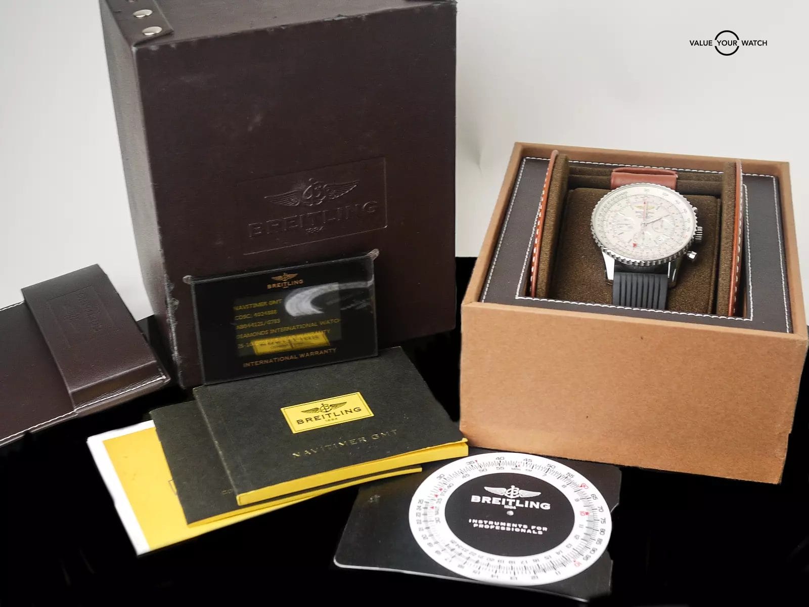 Breitling Navitimer GMT, 48mm Full set 2018! ref AB0441 | Value Your Watch