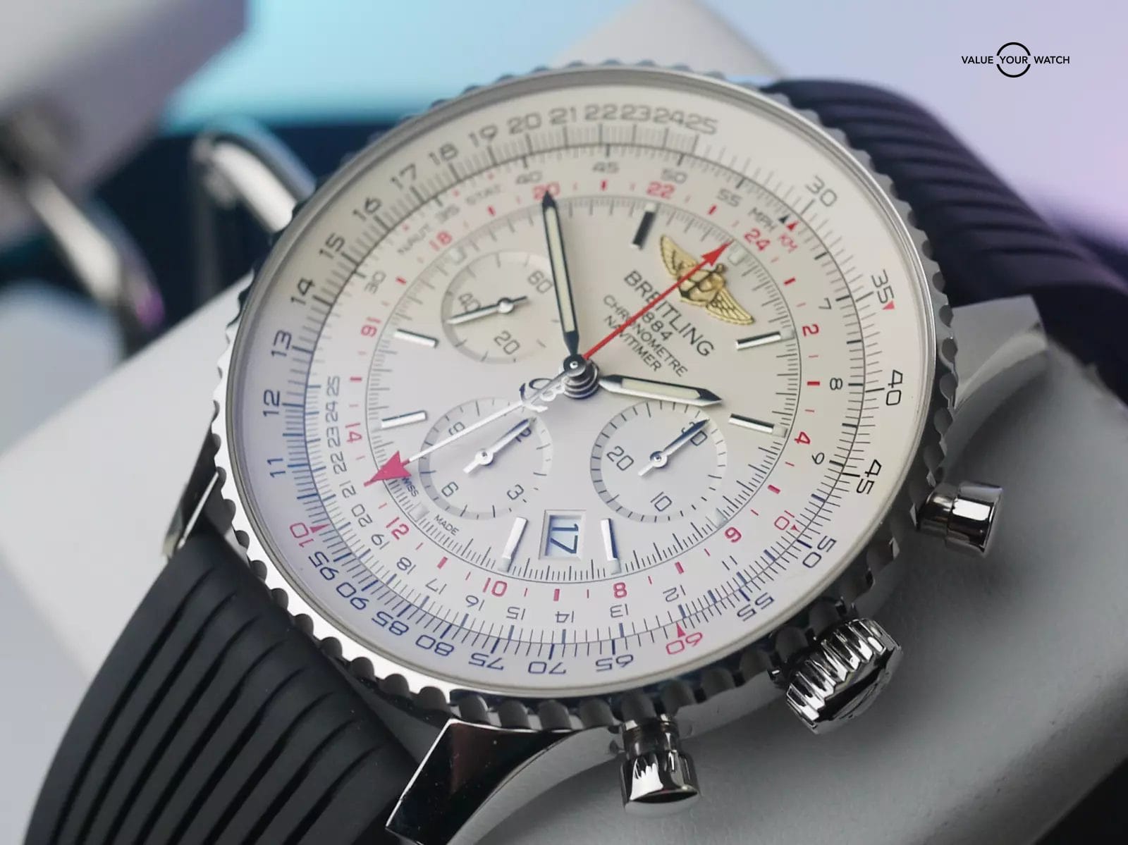 Breitling Navitimer GMT, 48mm Full set 2018! ref AB0441 | Value Your Watch