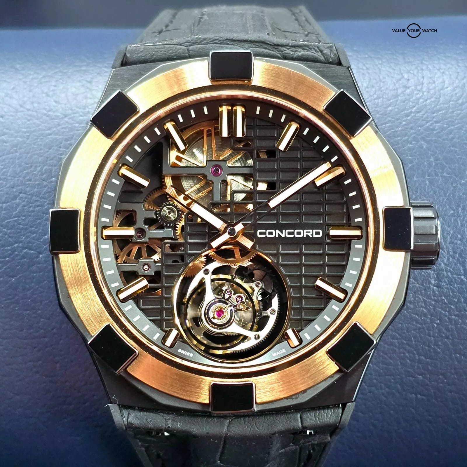 Concord C1 Tourbillon Skeleton Titanium and Gold, full set! | Value ...