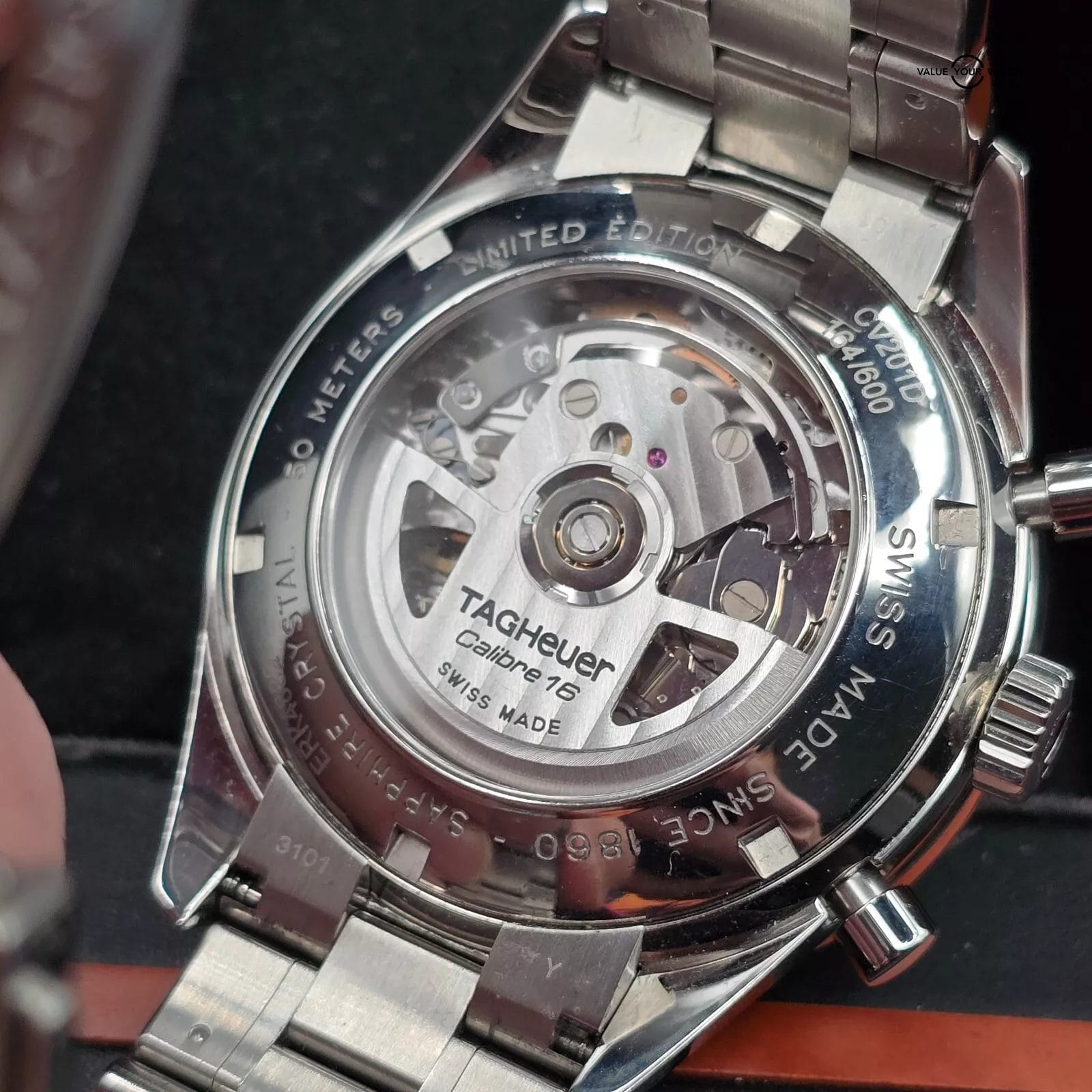 Tag Heuer Carrera Chronograph Red dial, Numbered Limited edition ...