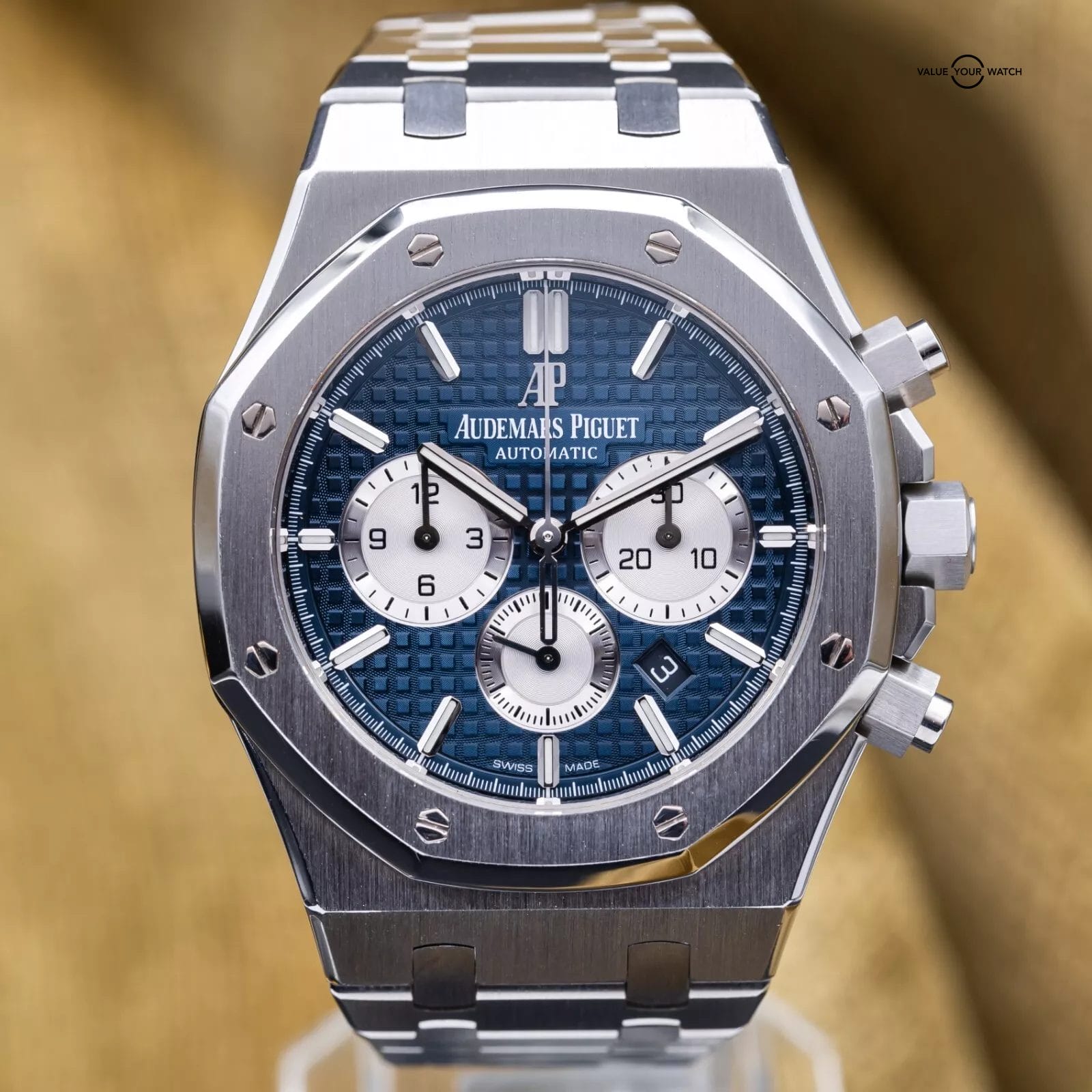 Audemars Piguet Royal Oak Chronograph 41mm AP Blue Dial 26331ST – 2017 ...