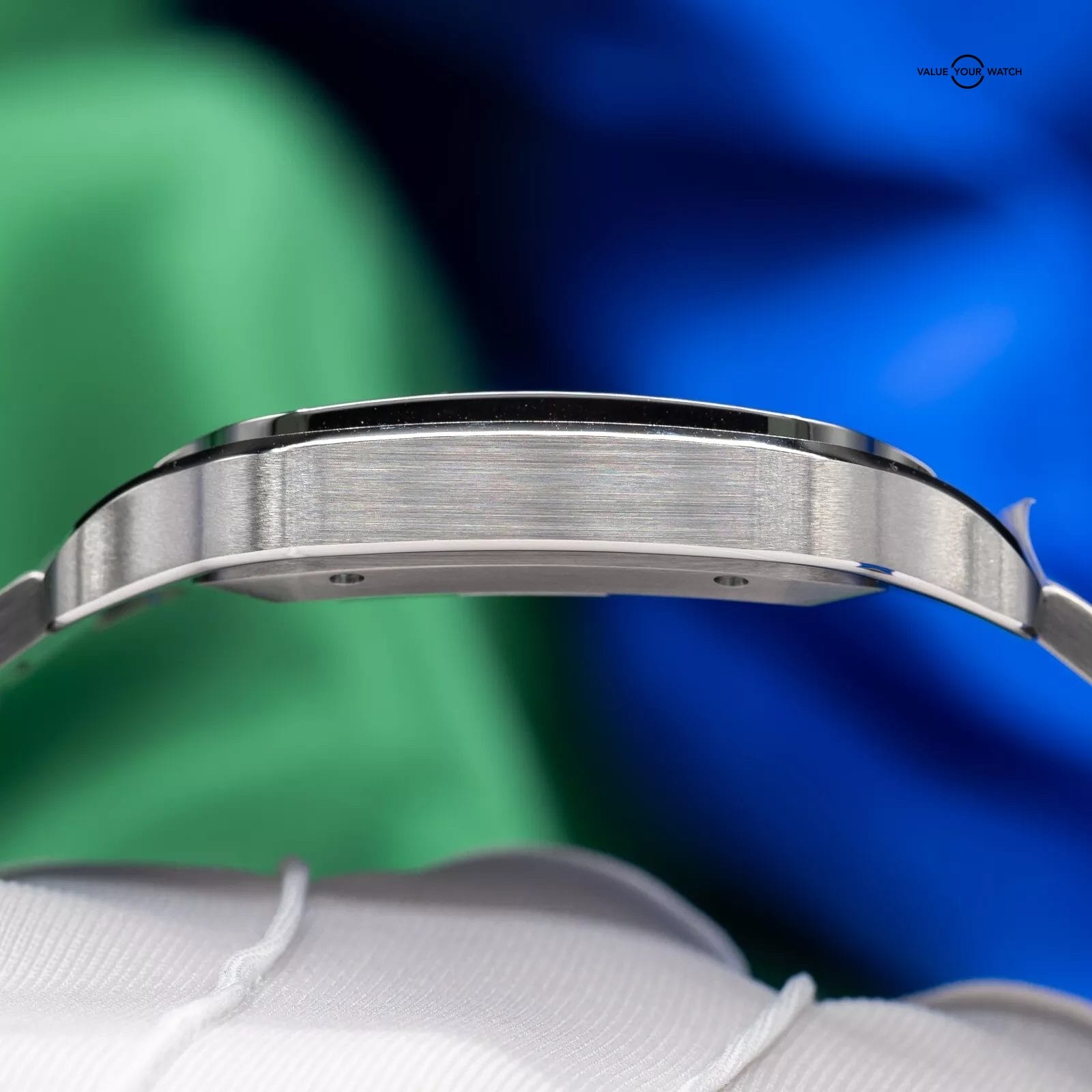 2025 Cartier Santos de Cartier Large Blue Dial WSSA0071 Full Set ...