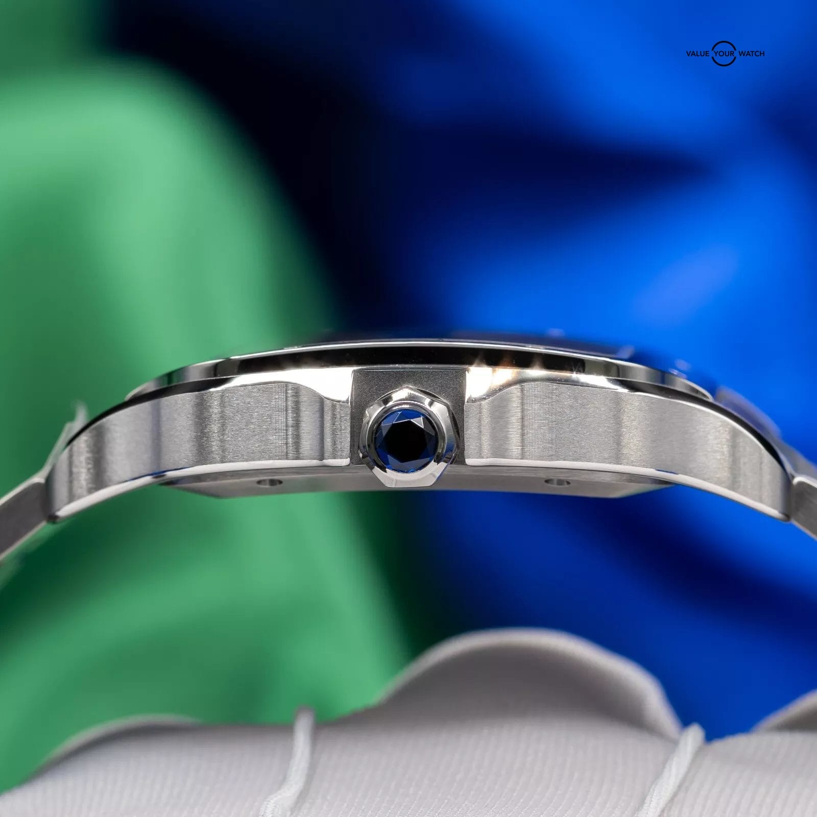 2025 Cartier Santos de Cartier Large Blue Dial WSSA0071 Full Set ...