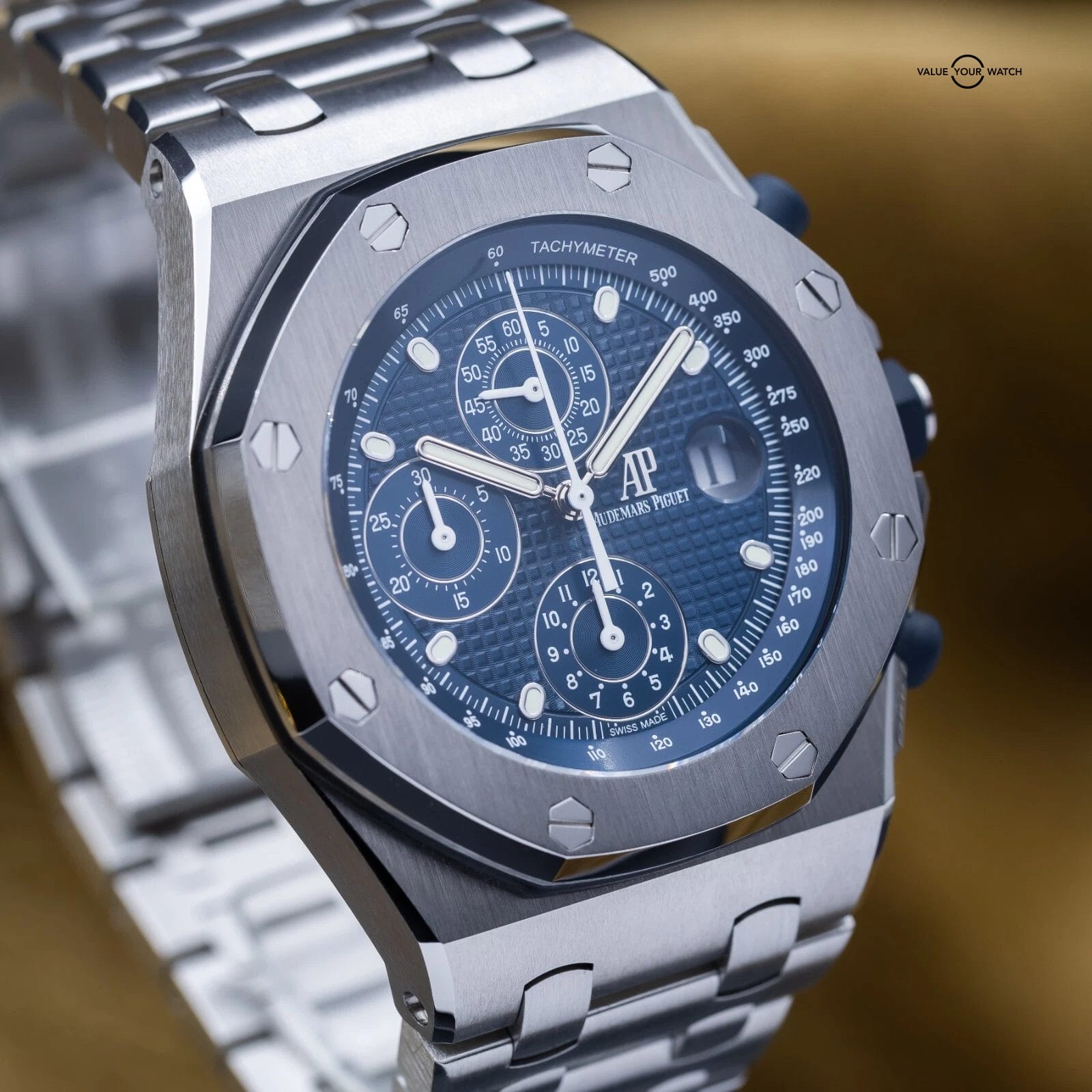 Audemars Piguet Royal Oak Offshore Chrono 42mm Blue “Beast” AP 26237ST ...
