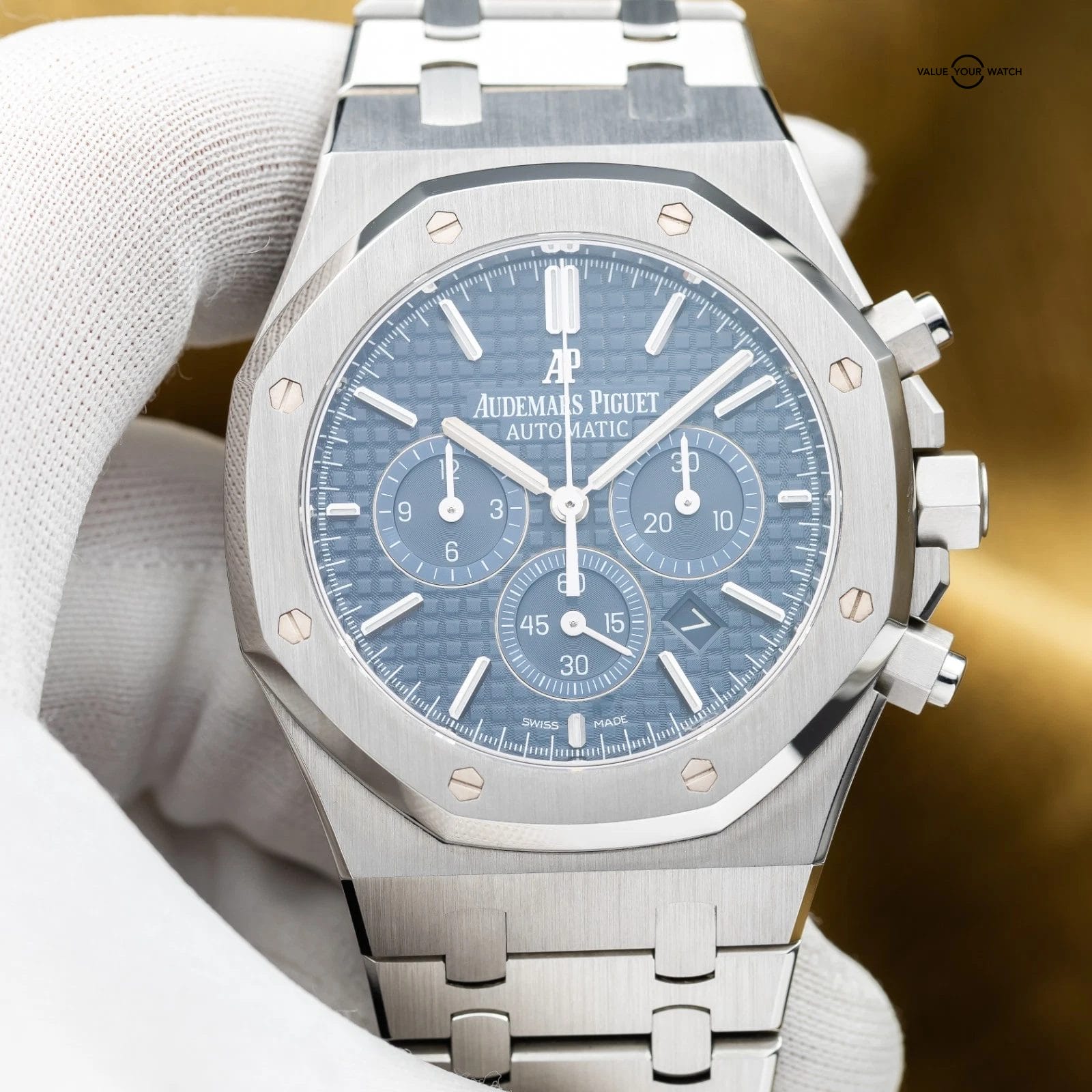 Audemars Piguet Royal Oak Chronograph 41mm Steel AP 26320ST Blue Dial ...