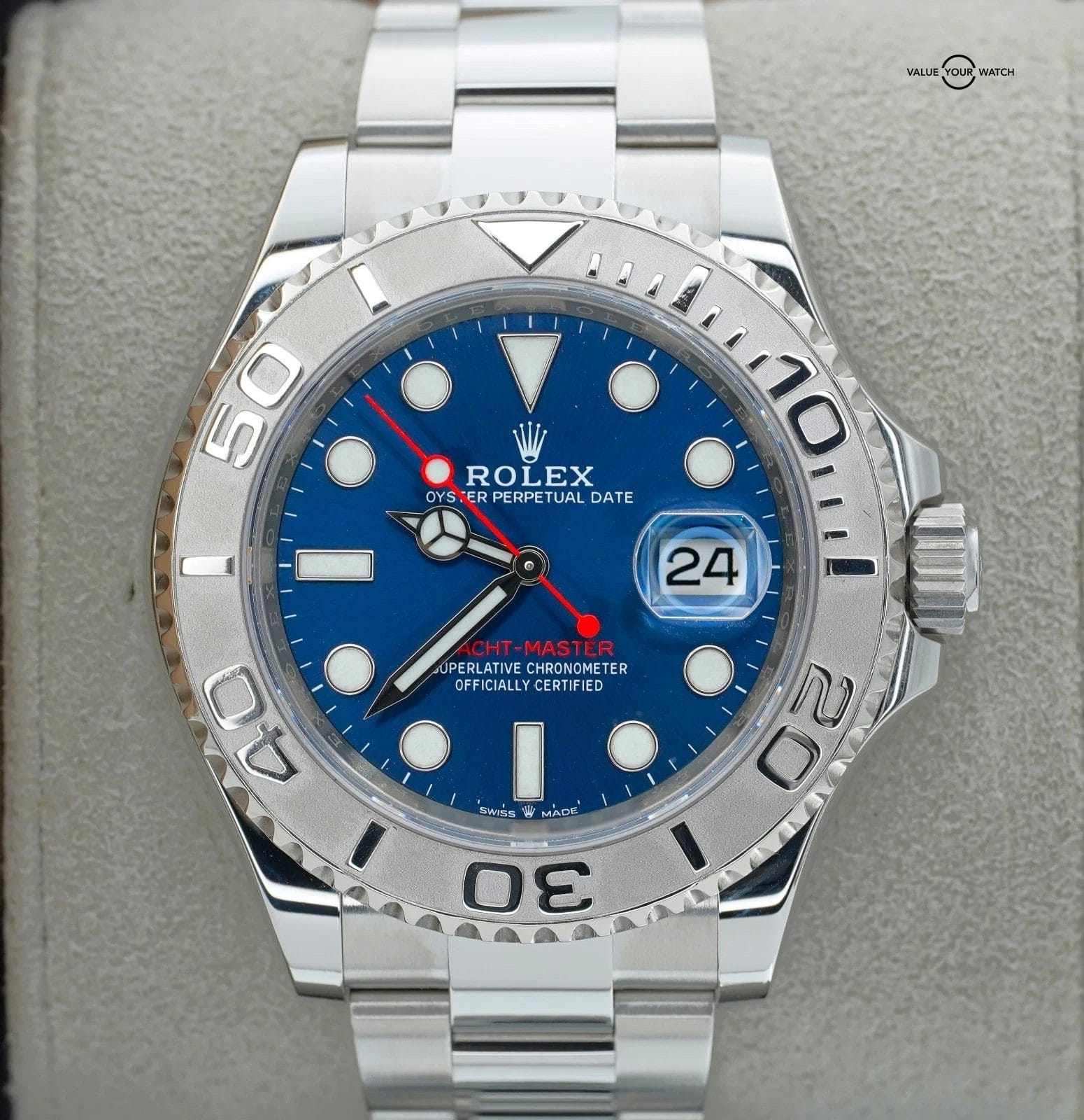 Rolex Yacht-Master 40mm 126622 Blue Dial Stainless Steel BOXES/PAPERS ...