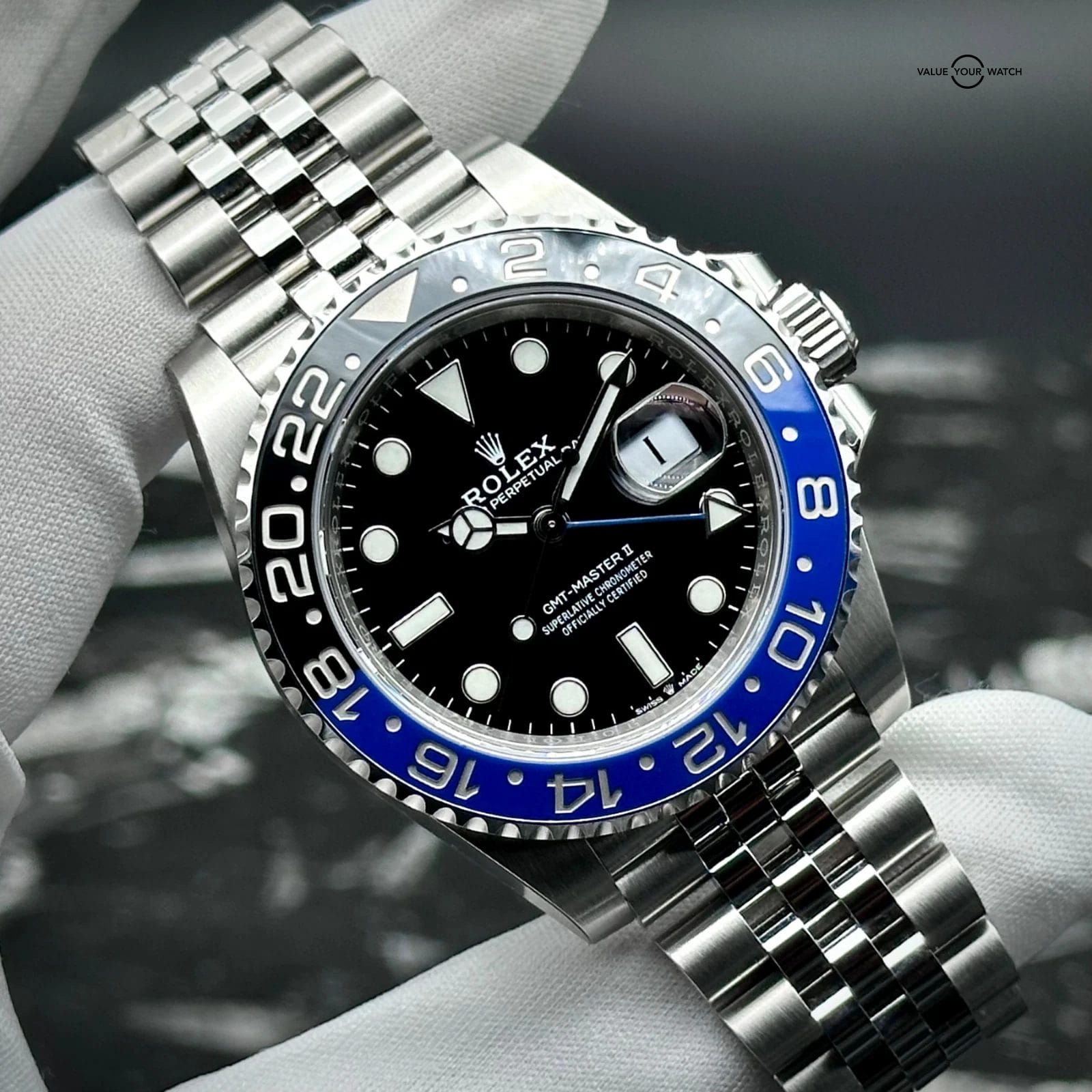 Rolex GMT-Master II FULL FACTORY STICKERS Batgirl 126710BLNR Complete ...