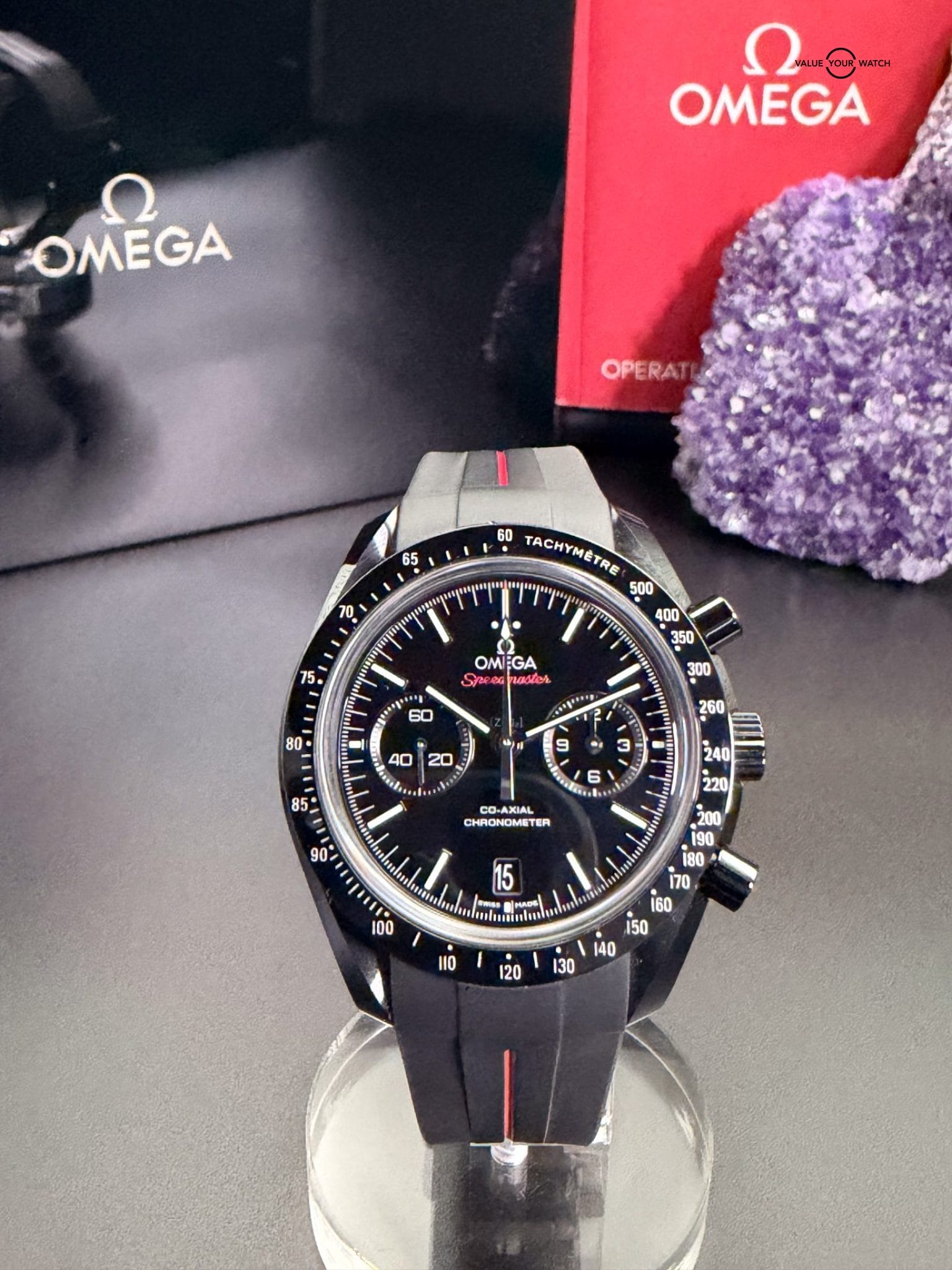 Omega Speedmaster Dark Side Of The Moon 311.92.44.51.01.003 3-Strap Set ...